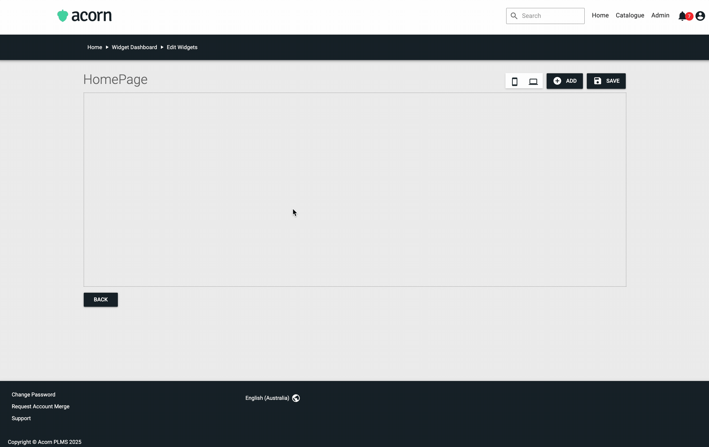 Homepage Widget Dashboards